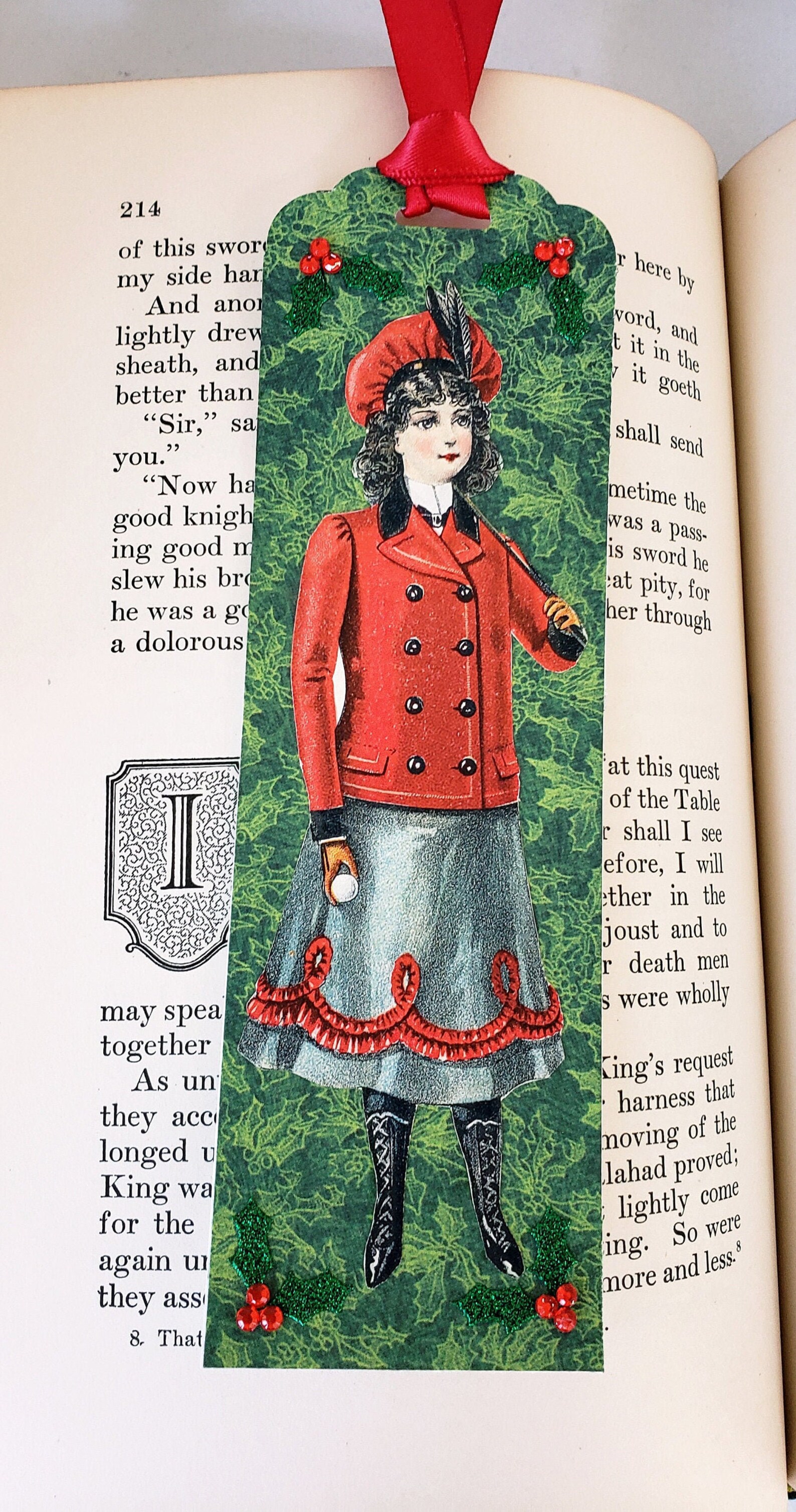 Handmade Bookmark Vintage Style Bookmark Birthday Gift - Etsy