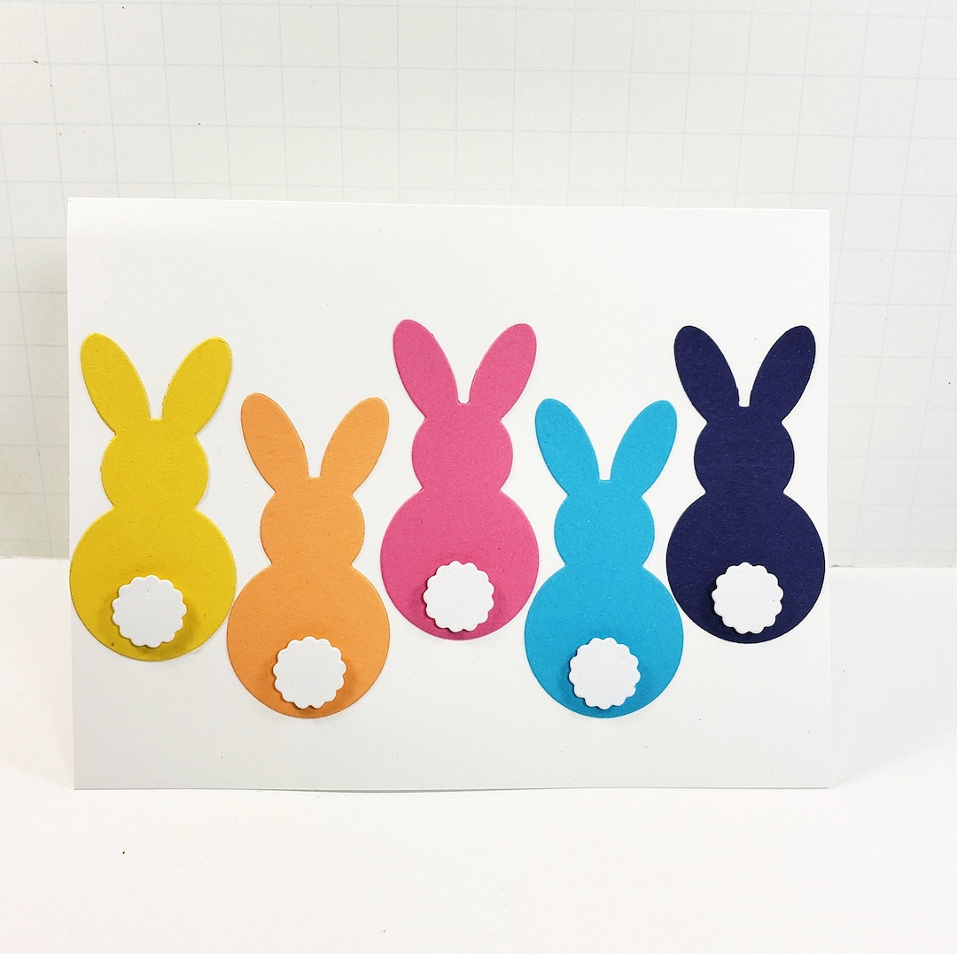 Easter Peeps Card - Easter Bunny Card - Easter Card - Rainbow Bunny ...
