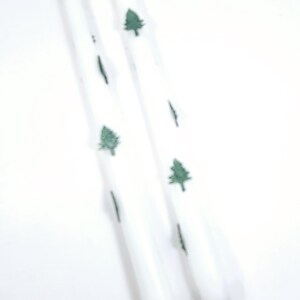 Tapered Candles - Tree Tapered Candles - Holiday Candles - Embellished ...