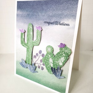 Congratulation Card Cactus Congratulation Card Desert - Etsy