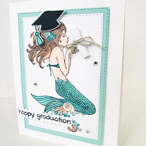Graduation Card - Mermaid Graduation Card -happy Graduation - Beach ...