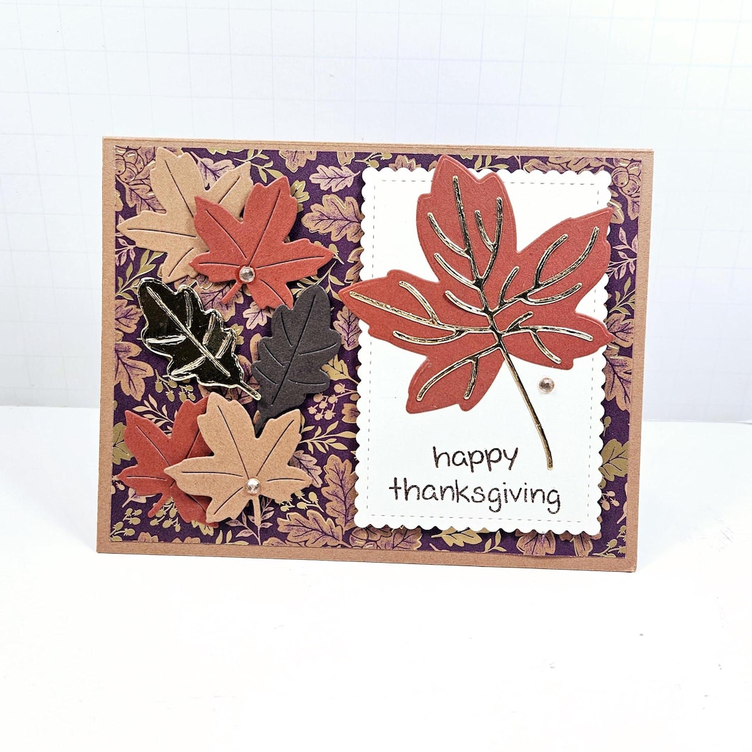 Thanksgiving Card - Happy Thanksgiving - Thankful for You - Handmade ...