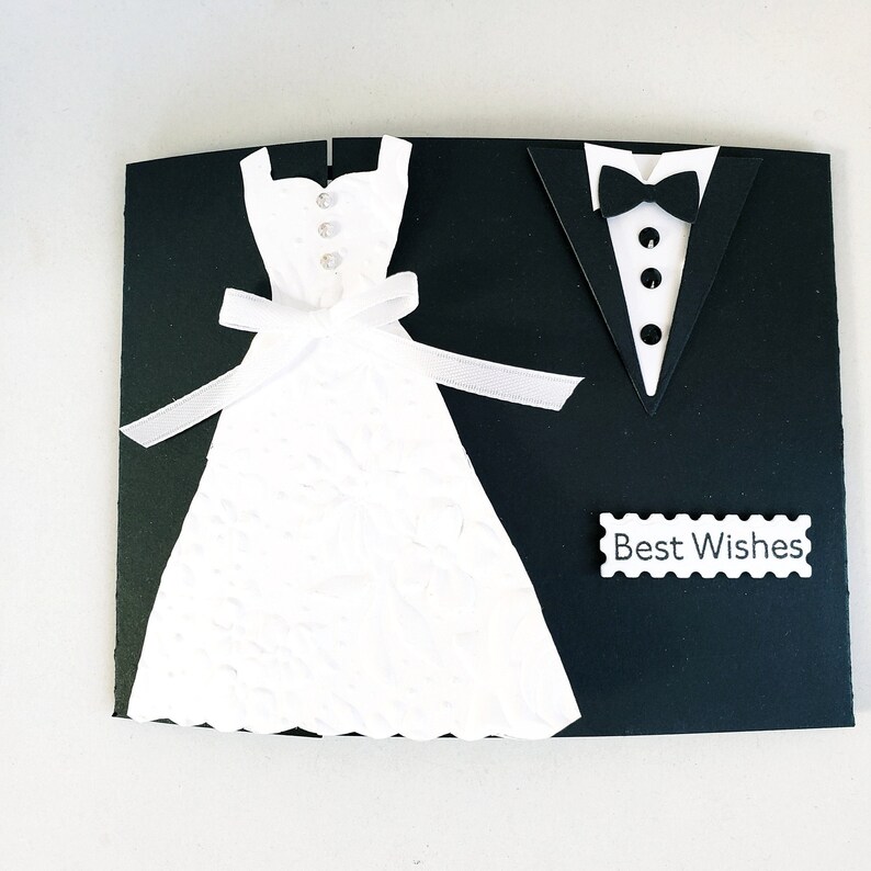 Traditional Wedding Card Bride and Groom Wedding Card - Etsy
