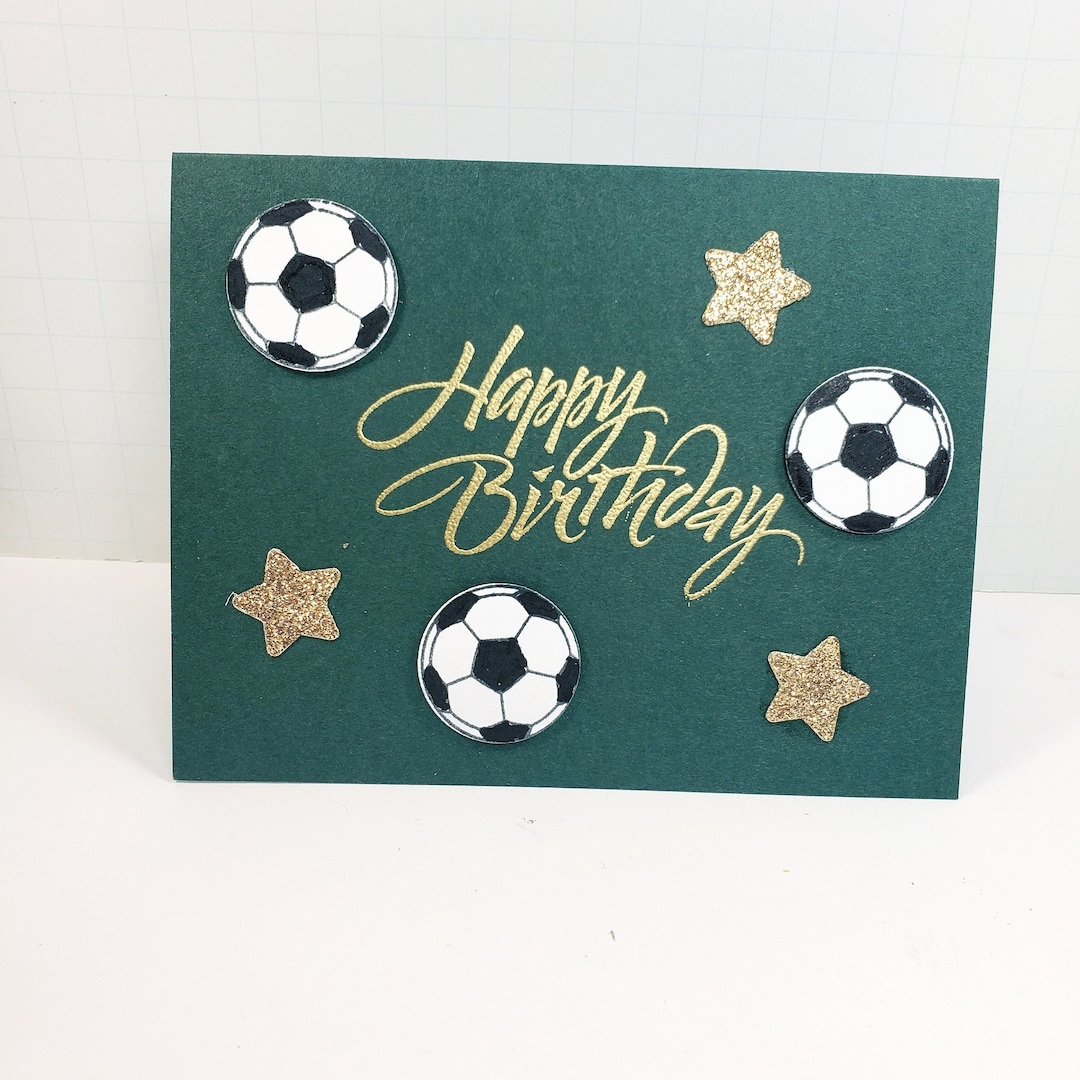 Birthday Card - Soccer Birthday Card - Masculine Birthday - Happy ...