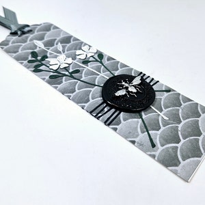 Bookmark - Fish Scale Design Bookmark - Wax Seal - 3-D Bee - Floral ...