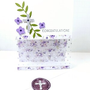 Congratulations Card - Religious Congratulations -blank Card - Floral ...