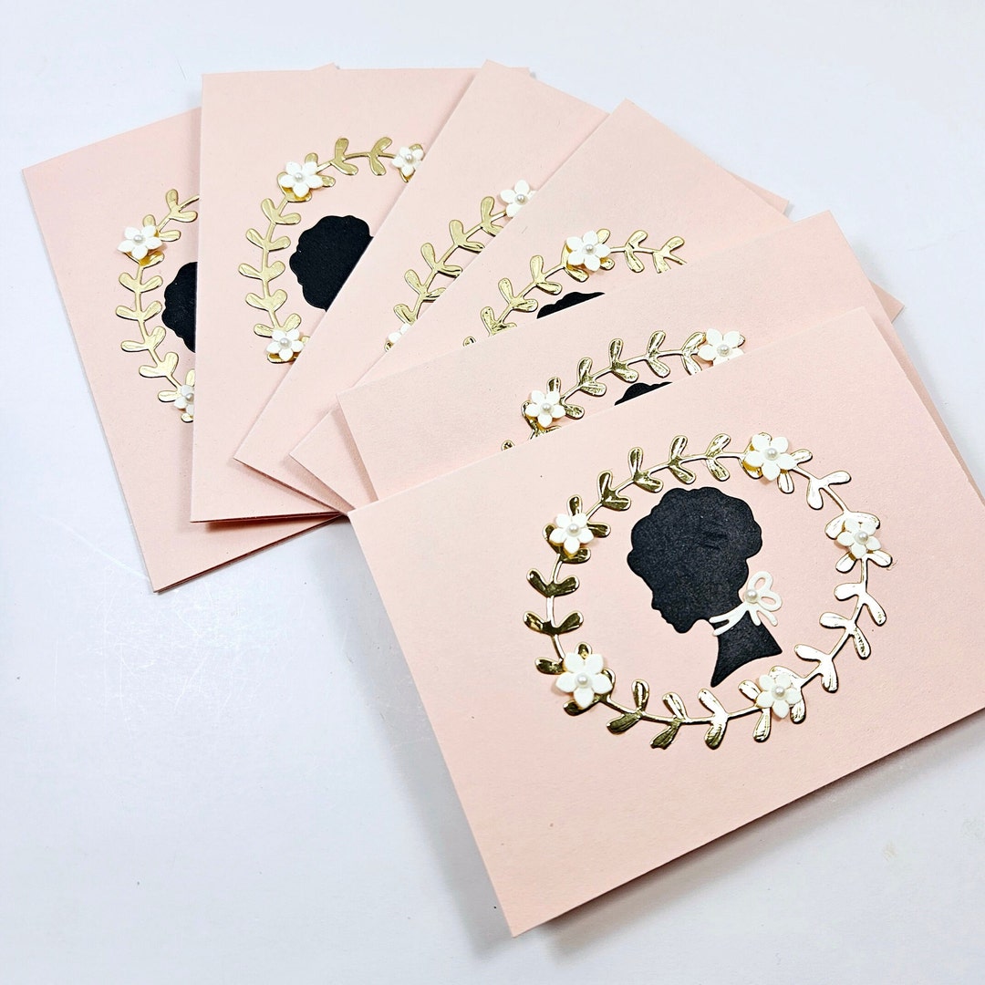 Note Cards - Silhouette Cameo Note Cards - Handmade Note Cards ...