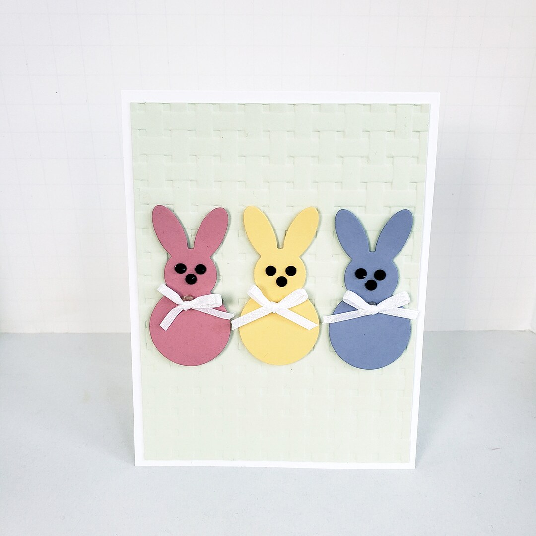 Easter Peeps Card - Easter Bunny Card - Easter Card - Happy Easter ...