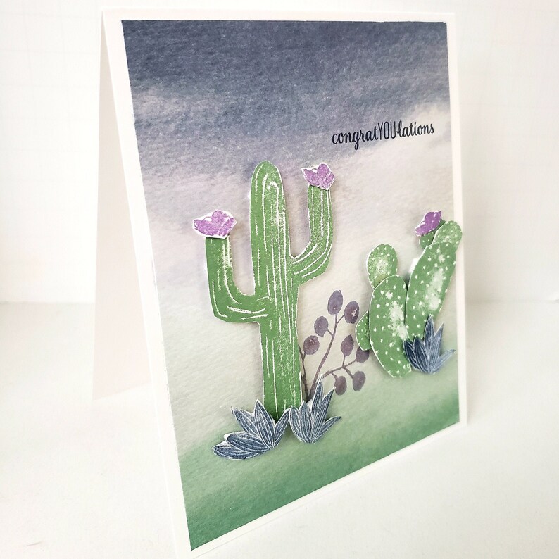 Congratulation Card Cactus Congratulation Card Desert | Etsy