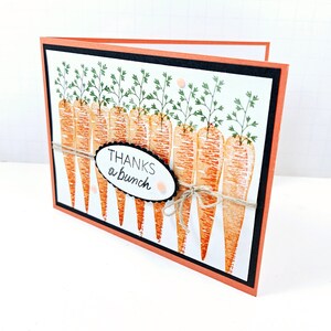 Thank You Card - Carrots Thank You Greeting - Thanks a Bunch - Blank ...