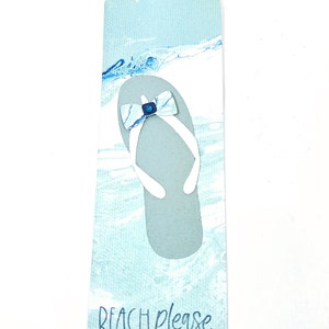 Bookmark - Flip Flop Bookmark - Summer Reading - Handmade Bookmark ...