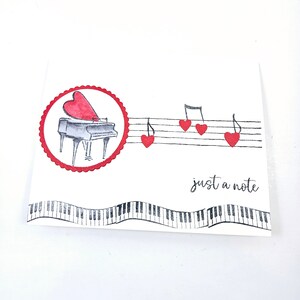 Thank You Card Piano Thank You Card Music Themed Thank You Just A Note ...