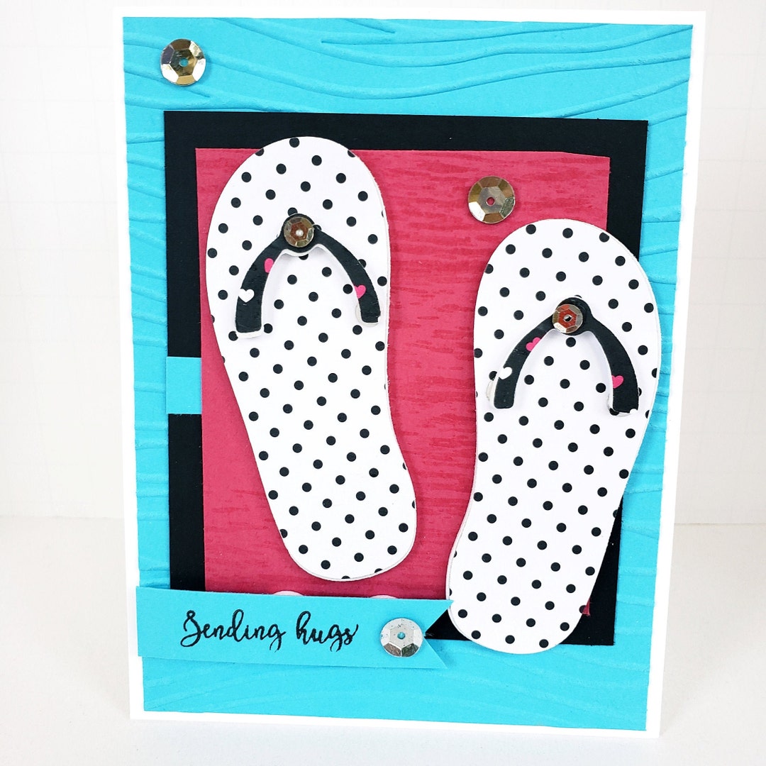 All Occasion Card Summer Themed Card Flip Flop Card - Etsy