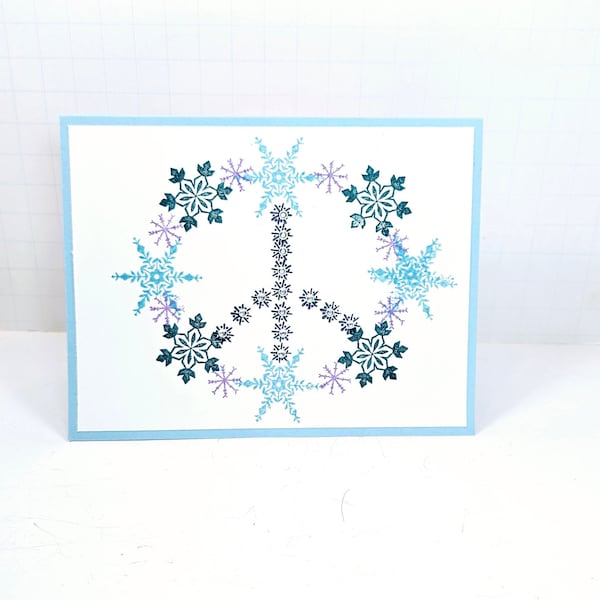 Peace Sign Box Christmas Cards - Etsy