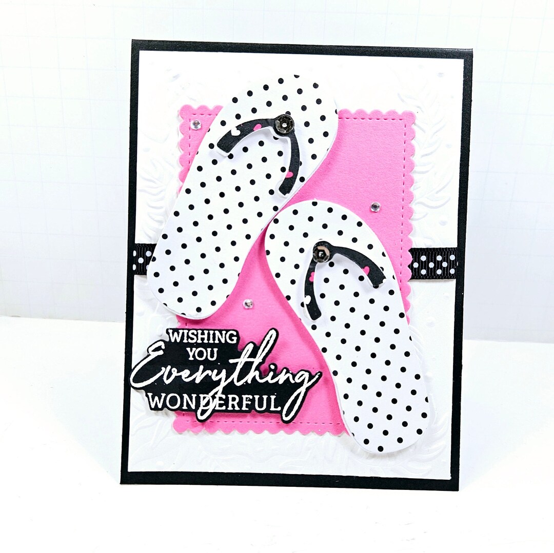 All Occasion Card Summer Themed Card Flip Flop Card blank - Etsy