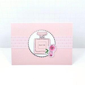 Note Cards - Feminine Note Cards - Perfume Bottle Note Cards - Set of ...