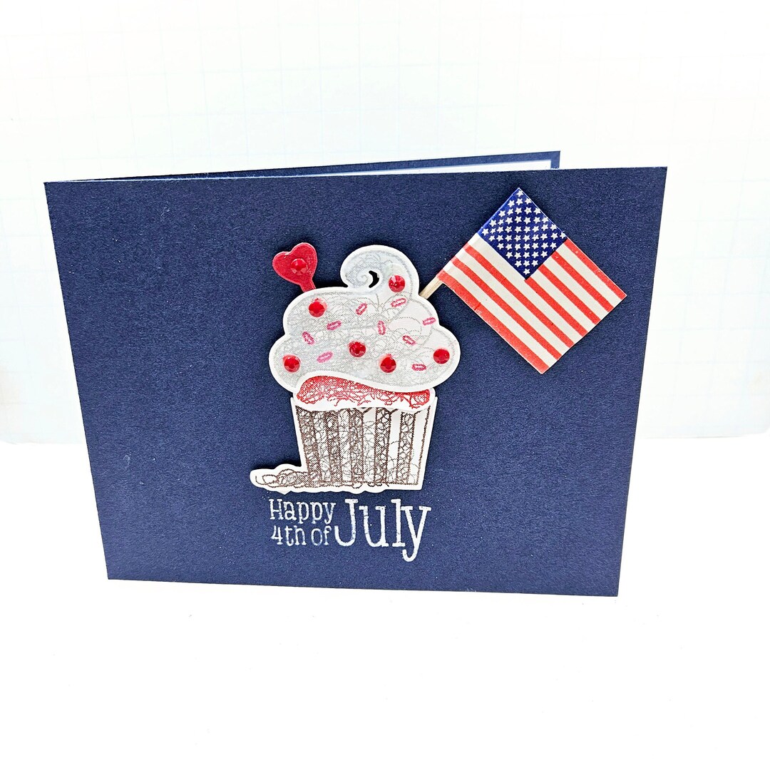 4th of July Greeting Card - Happy 4th of July - Handmade 4th of July ...
