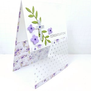 Congratulations Card - Religious Congratulations -blank Card - Floral ...