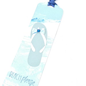 Bookmark - Flip Flop Bookmark - Summer Reading - Handmade Bookmark ...