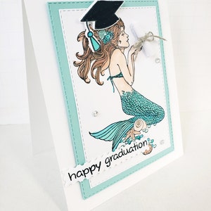 Graduation Card - Mermaid Graduation Card -happy Graduation - Beach ...