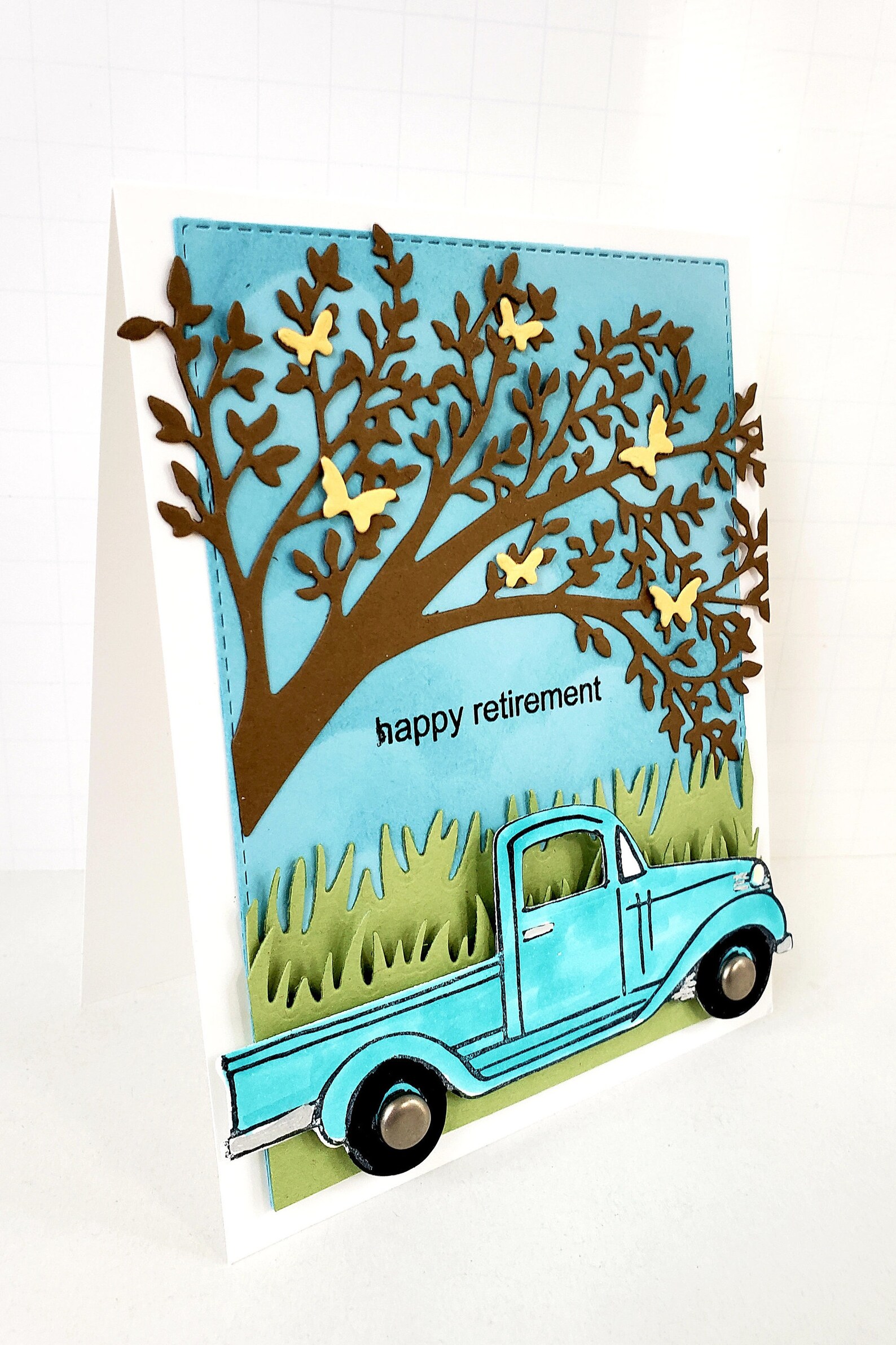 Retirement Greeting Card Truck Best of Luck Happy - Etsy