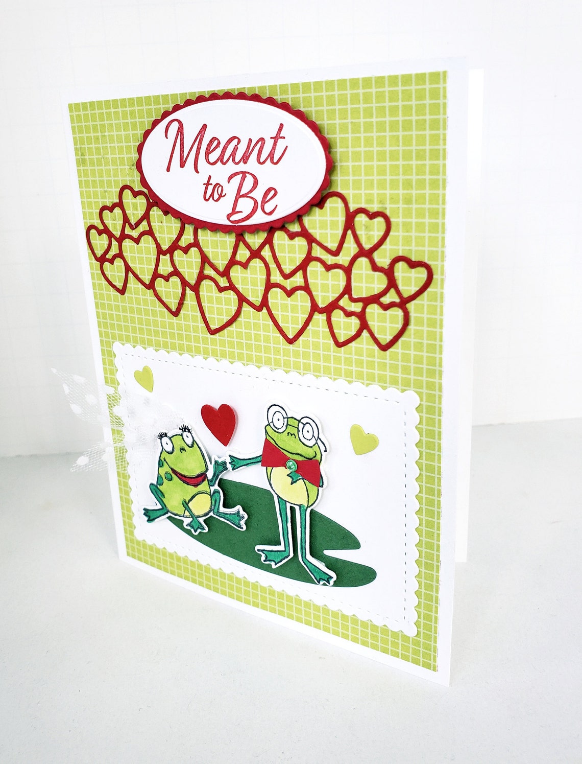 Wedding Card Frog Bride and Groom Wedding Card Green - Etsy