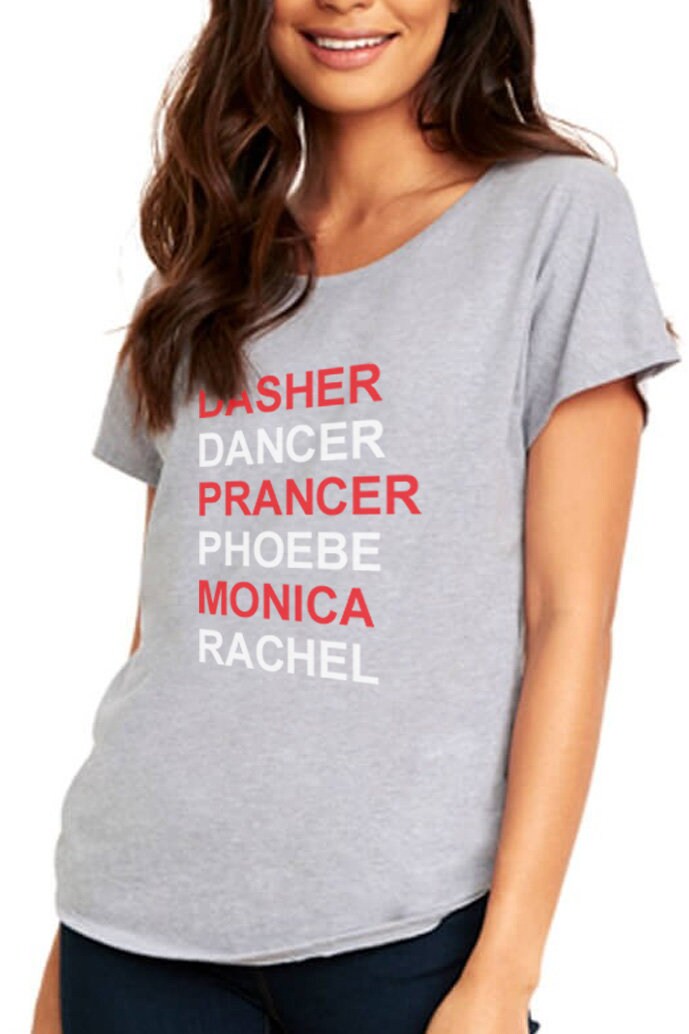 Friends TV Show Shirt Rachel Monica Phoebe Funny Christmas - Etsy