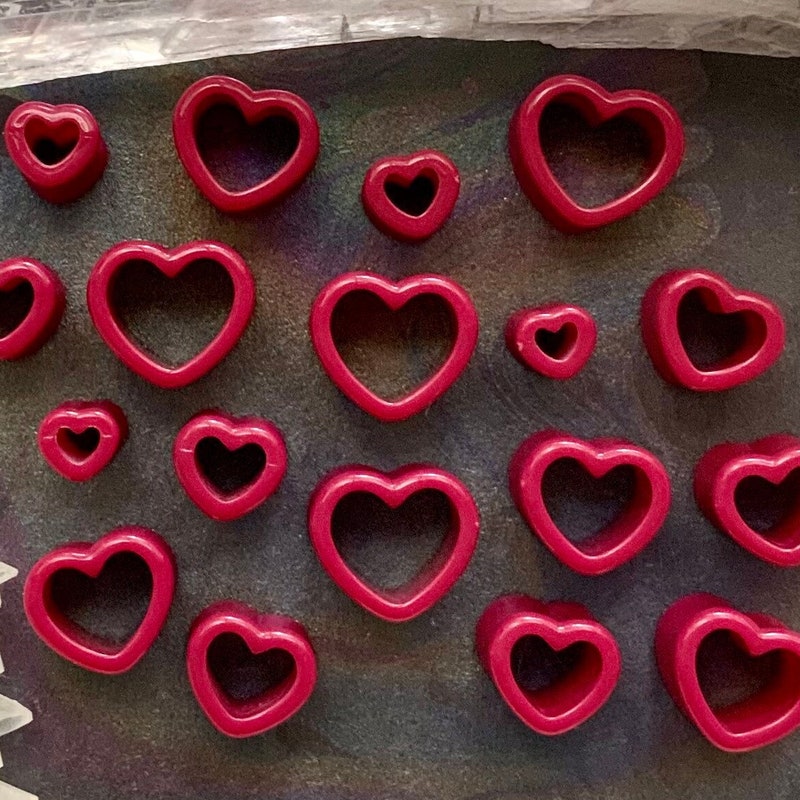 Heart Shaped Ear Tunnels - Etsy