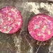 Up to 2" Cotton Candy Pink Pastel Glitter Extra Big Ear Plugs Gauges 2g ...