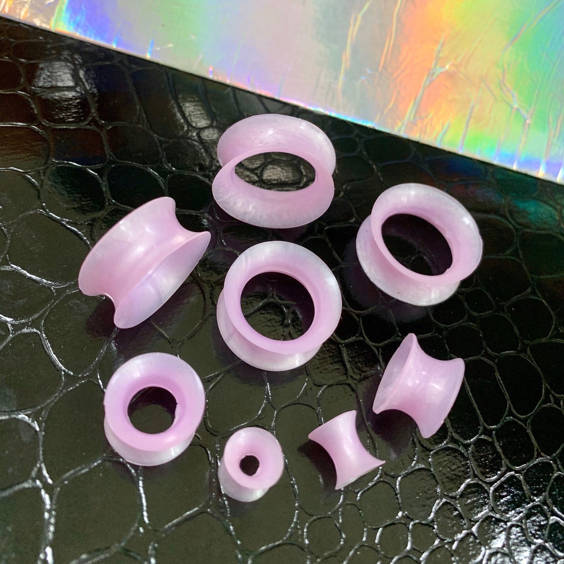 Charoite Alien Skinz Pearlescent Purple Silicone Ear Plugs - Etsy