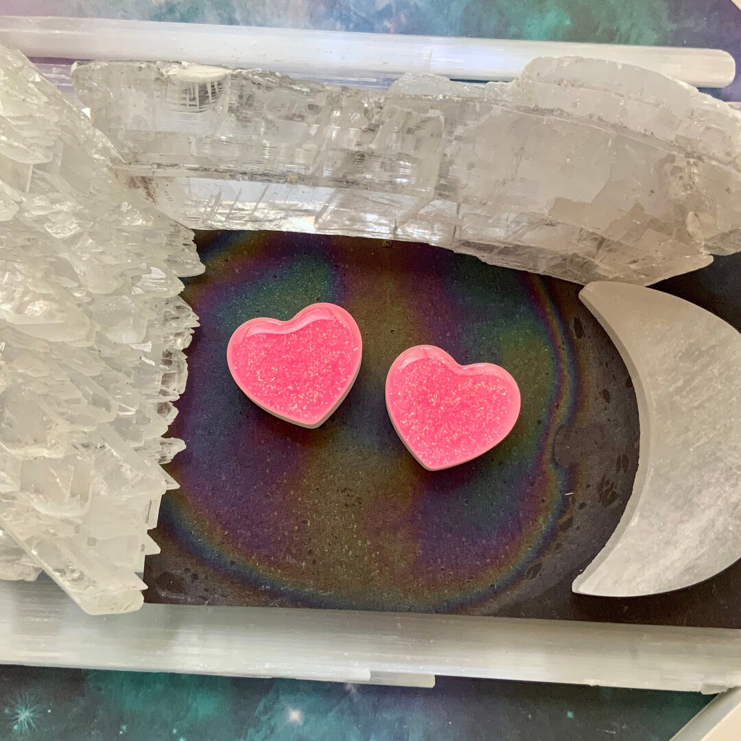 Venus Love Heart Ear Plugs White Pink Pastel Light Baby Glitter Shape ...