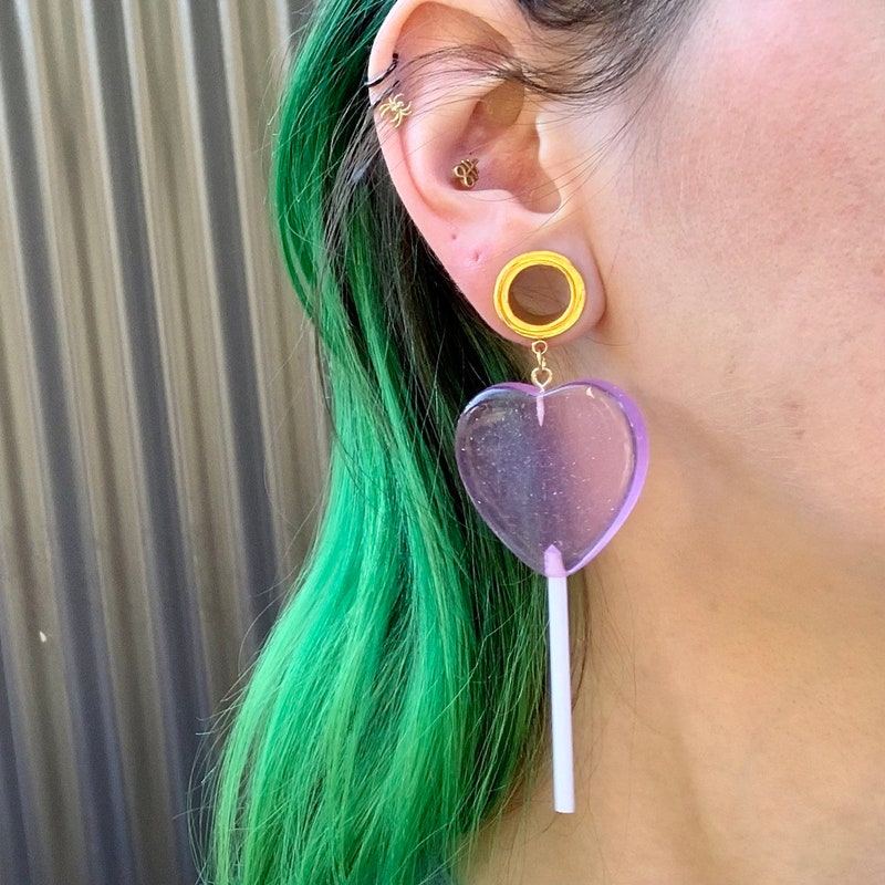 Dangle Gauges Heart - Etsy