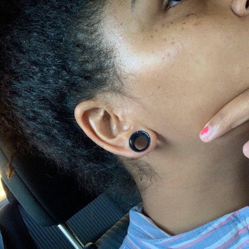 Glitter Black Alien Skinz Soft Silicone Ear Plugs Tunnels - Etsy