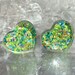 Cady Love Heart Blue Neon Green Pink Glitter Shaped Ear Plugs Gauges ...