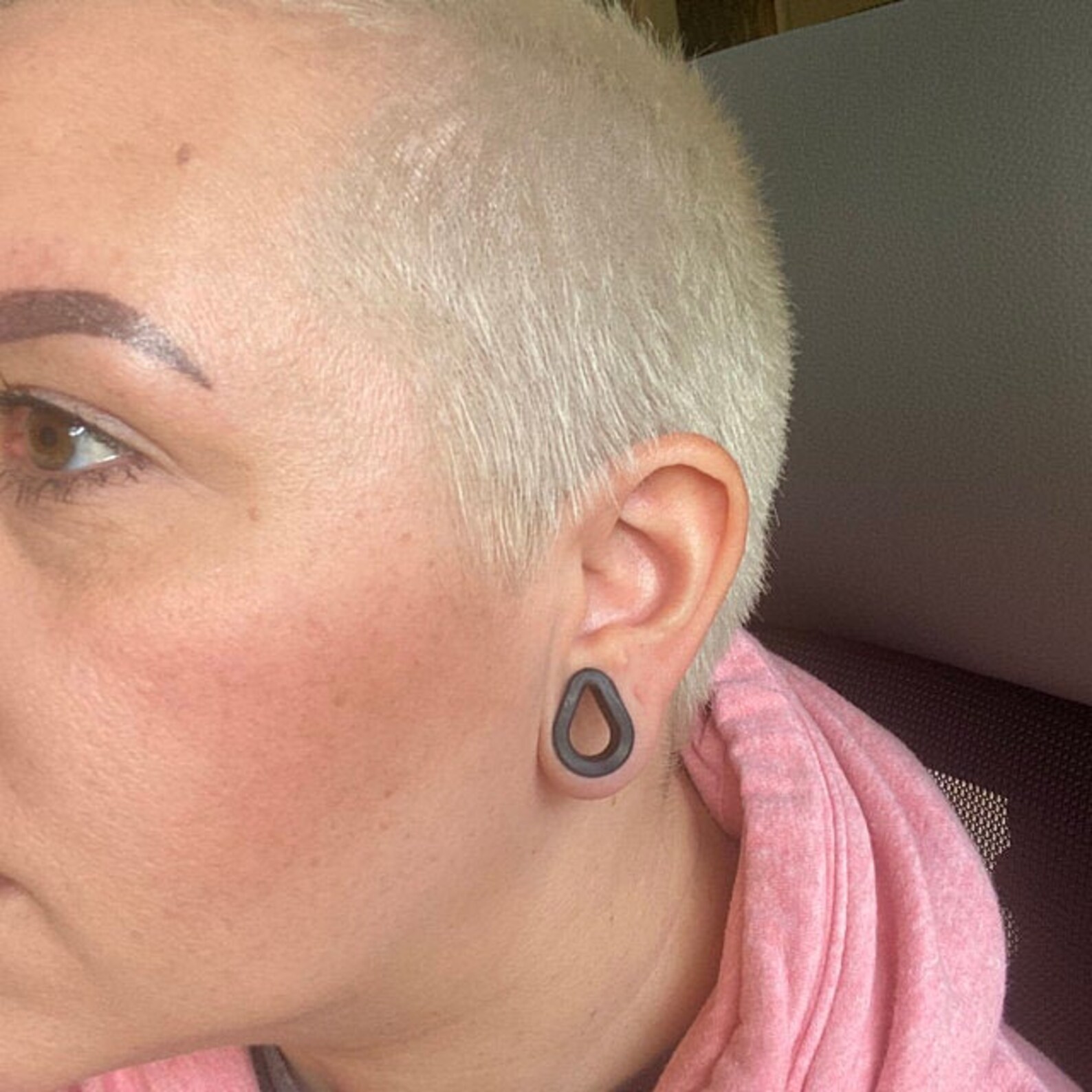 Black Alien Dropz Teardrop Ear Plugs Gauges Tunnels Soft Silicone ...