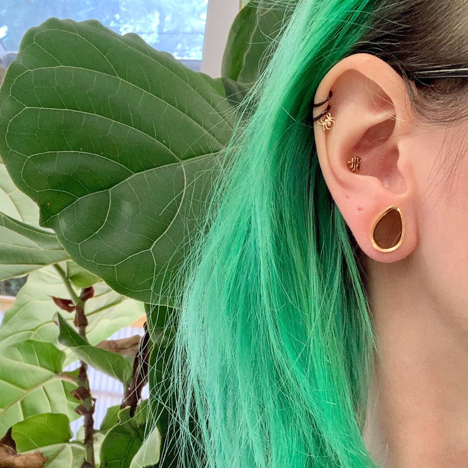 Gold Metal Dropz Golden Steel Tear Drop Teardrop Ear Plugs - Etsy