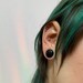 Black Non-flare Acrylic Ear Plugs Stretchers Gauges Pair/kit, Sizes ...