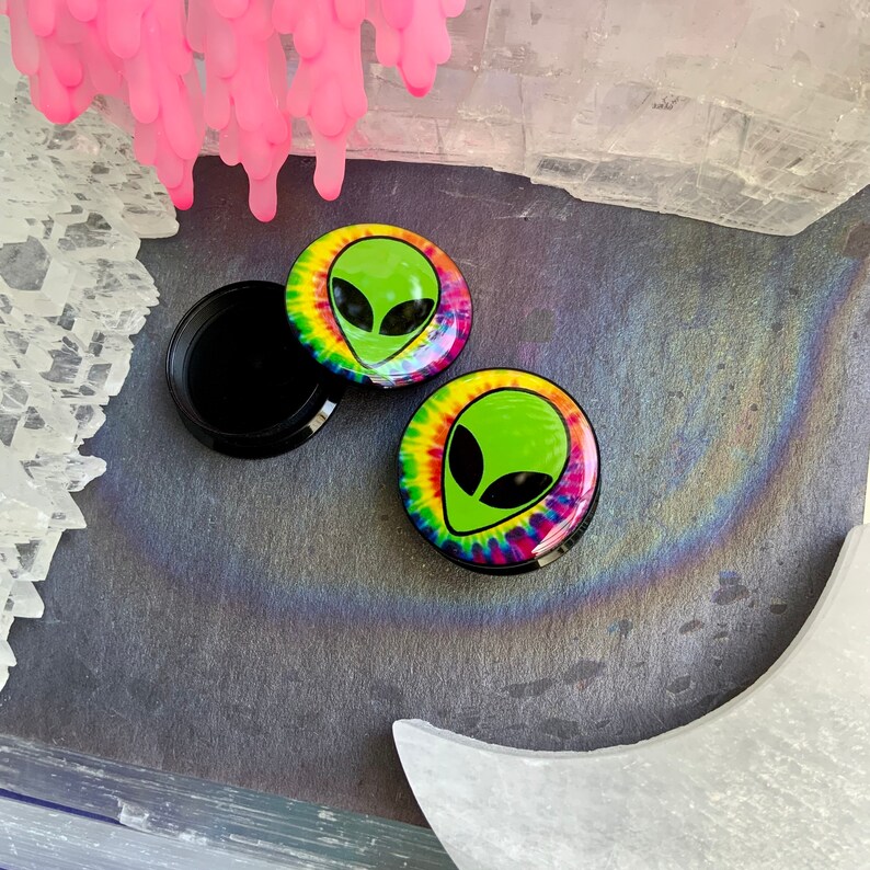 Far Out Tie Dye Alien Head Acrylic Babes Ear Plugs Gauges - Etsy