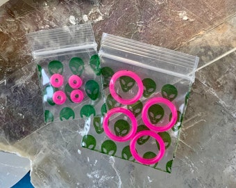 Black Non-flare Acrylic Ear Plugs Stretchers Gauges Pair/kit, Sizes ...