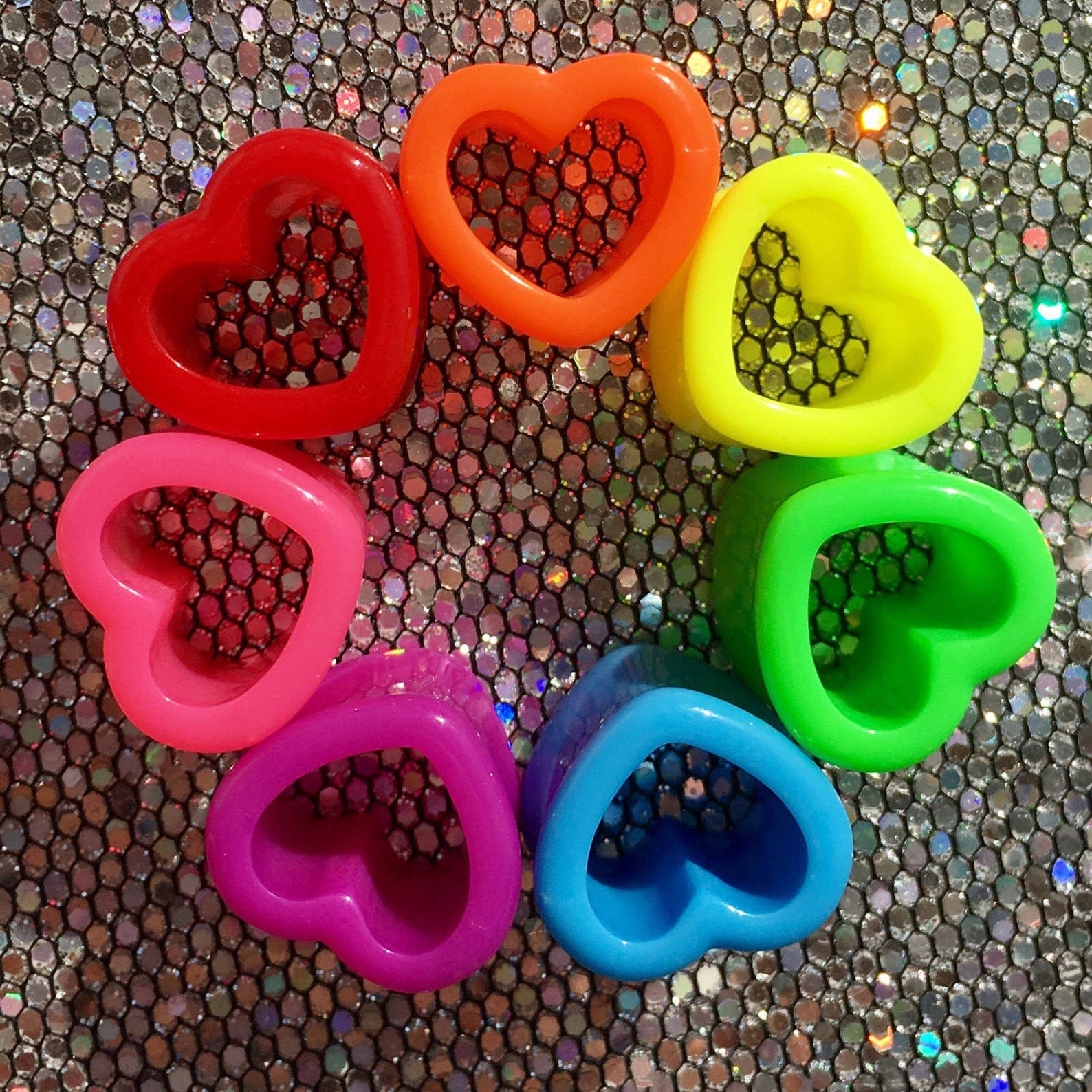 Universal Love Pink Heart Shaped Ear Plugs Gauges Tunnels | Etsy