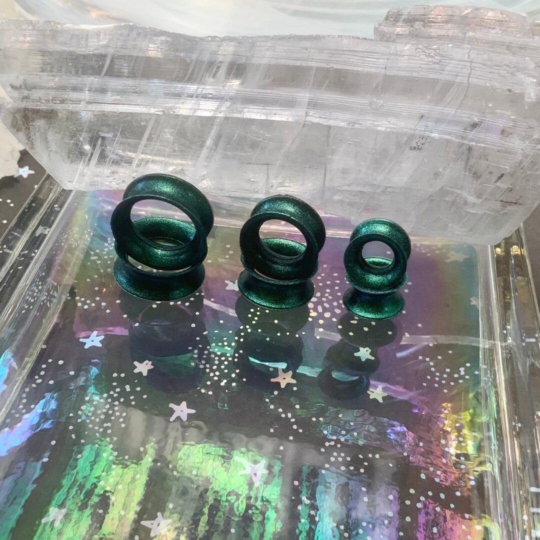 Malachite Alien Skinz Dark Phthalo Green Emerald Silicone Ear Plugs ...