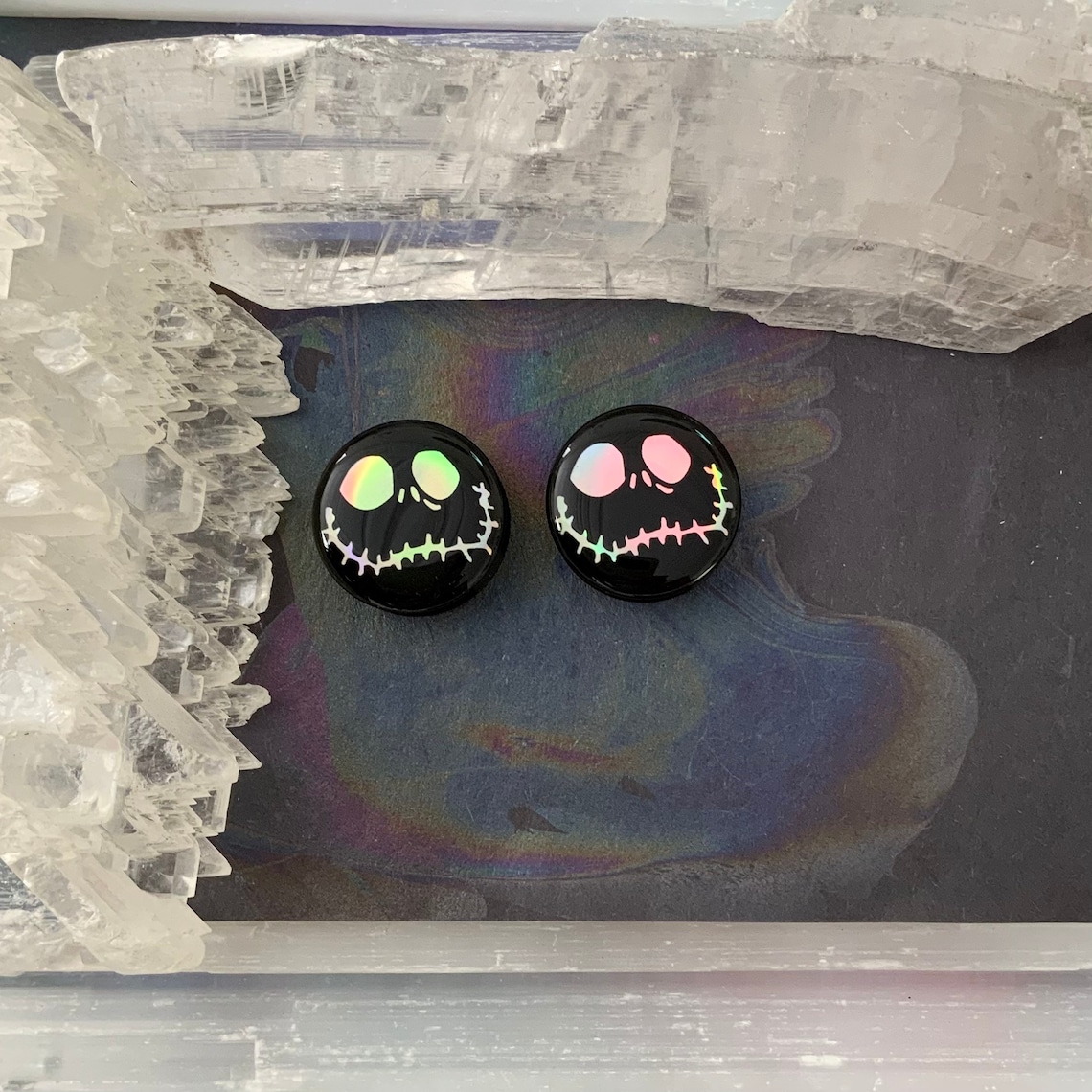 Holo Jack Skellington Halloween Ear Plugs Gauges Tunnels - Etsy