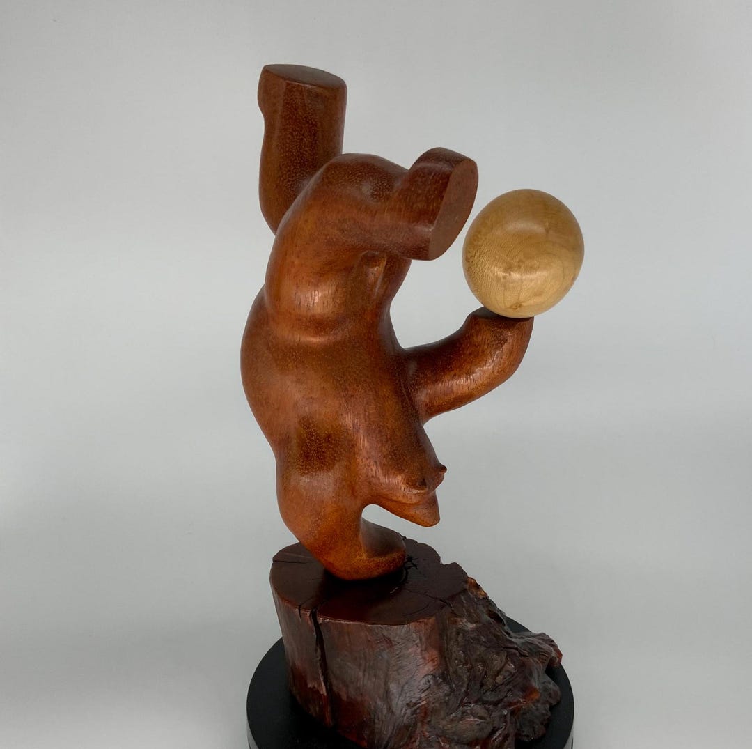 Acrobatic Bear — Woodcarving - Etsy