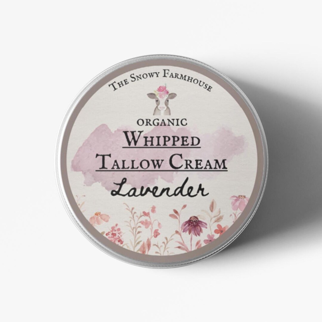 Organic Beef Tallow Body Butter and Face Cream Lavender Scented ...