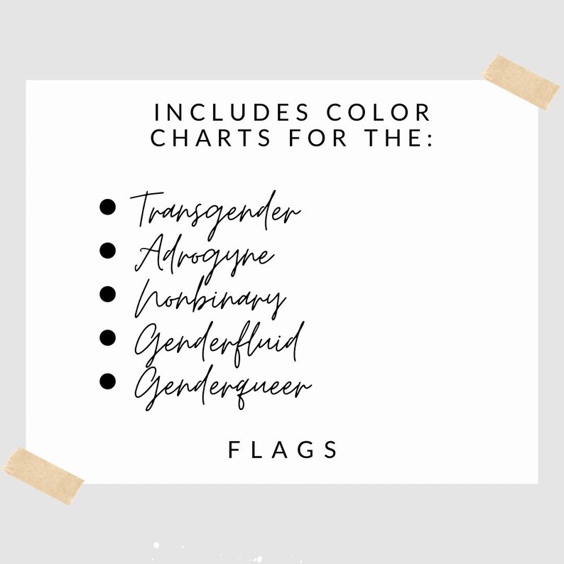 Trans & Gender Expansive Flag Affirmation Embroidery PDF - Etsy