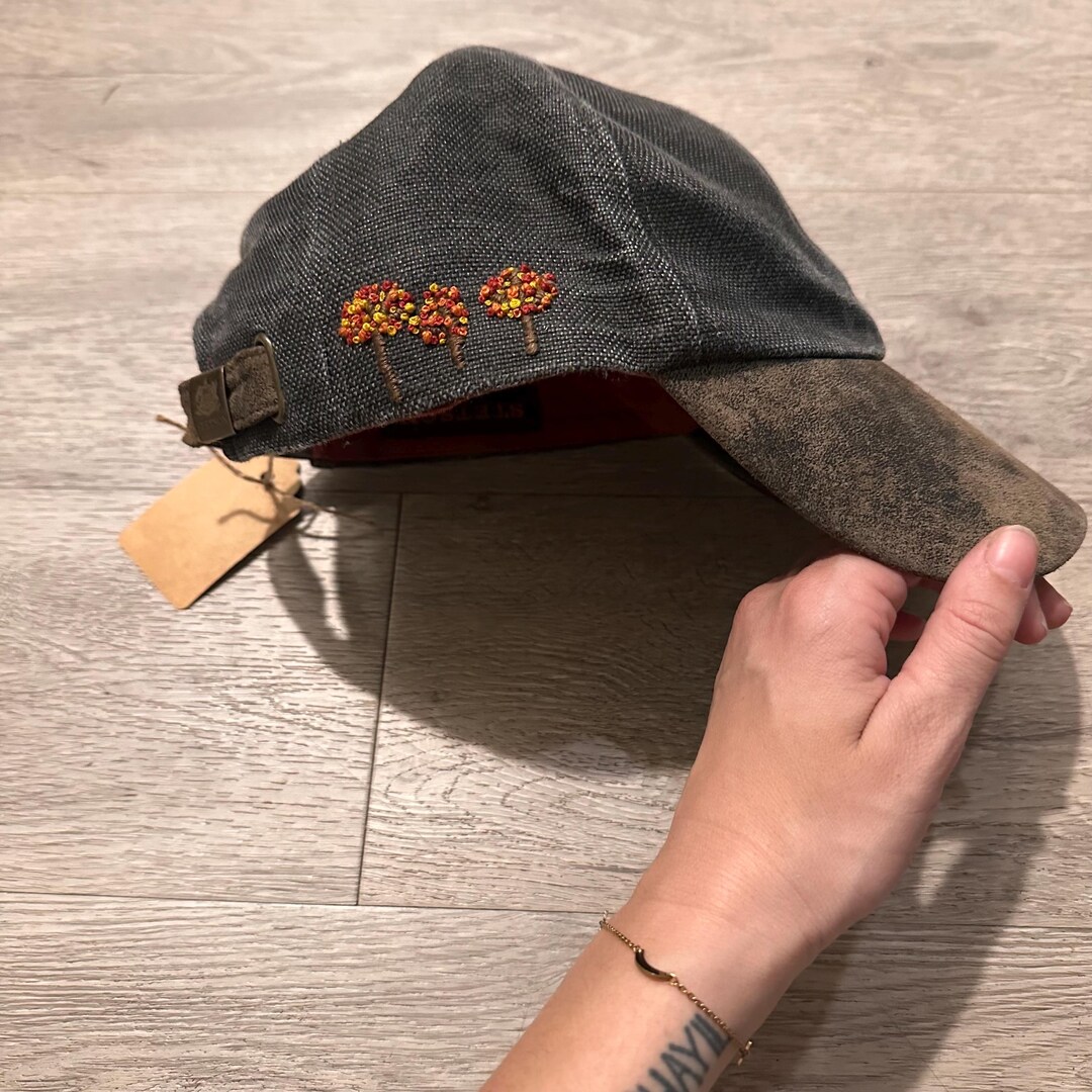 Brown and Grey Stetson Baseball Cap Autumn Leaves Trees Foliage Ready ...
