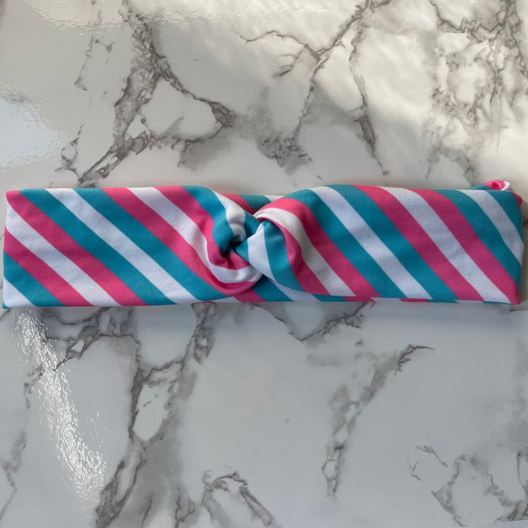 Transgender Stripe Flag LGBTQIA Pride Faux Knot Simple Stretchy Knit ...