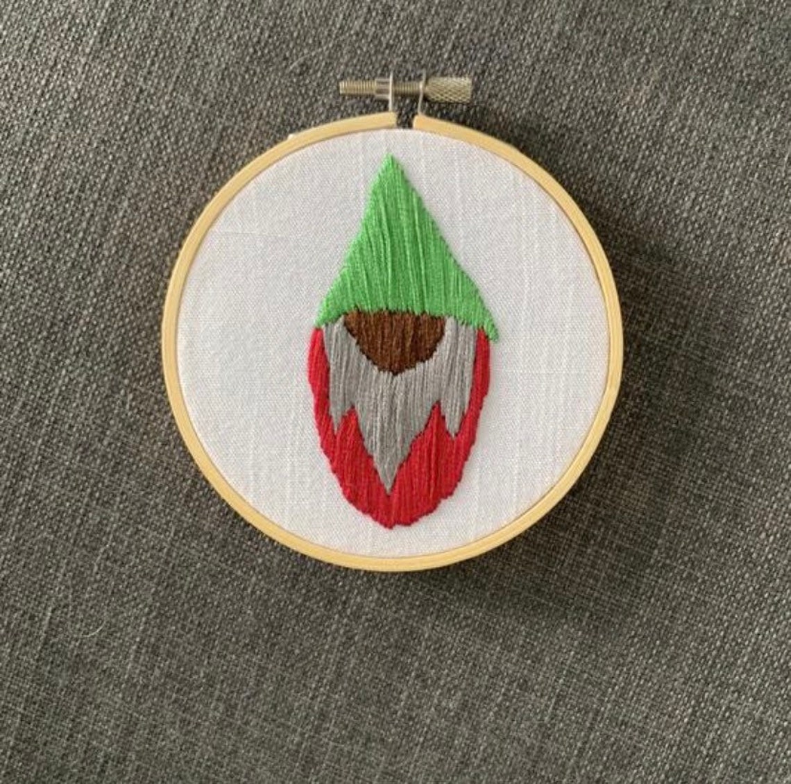 Gnome Hand Embroidery PDF Pattern Beginner Embroider | Etsy