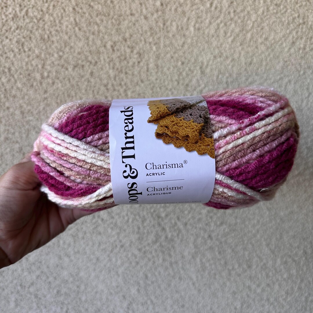 Charisma Yarn by Loops & Threads Rose Garden Multi - Etsy