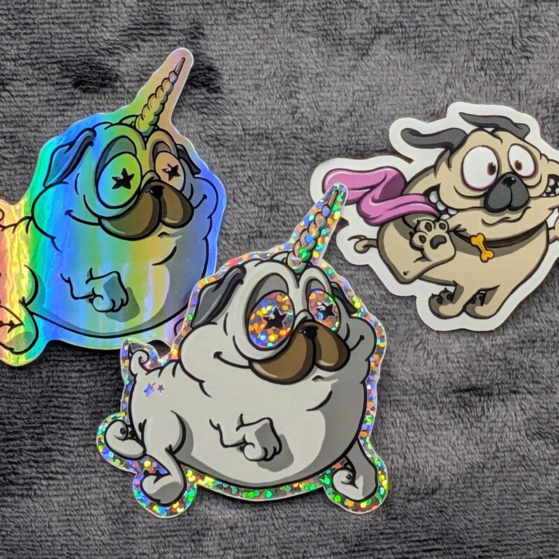 Pug Sticker Pack - Etsy